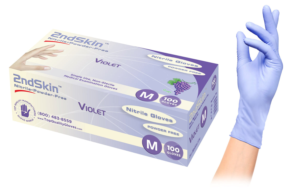 2nd Skin Blue (Nitrile) – TopQualityGloves.com - Exclusive Sample Box Site